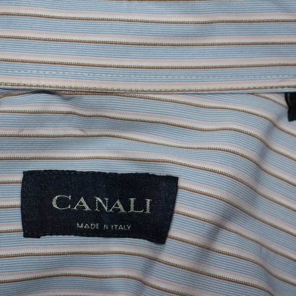 Canali | Shirts | Canali Blue Striped Italian Dress Shirt | Poshmark